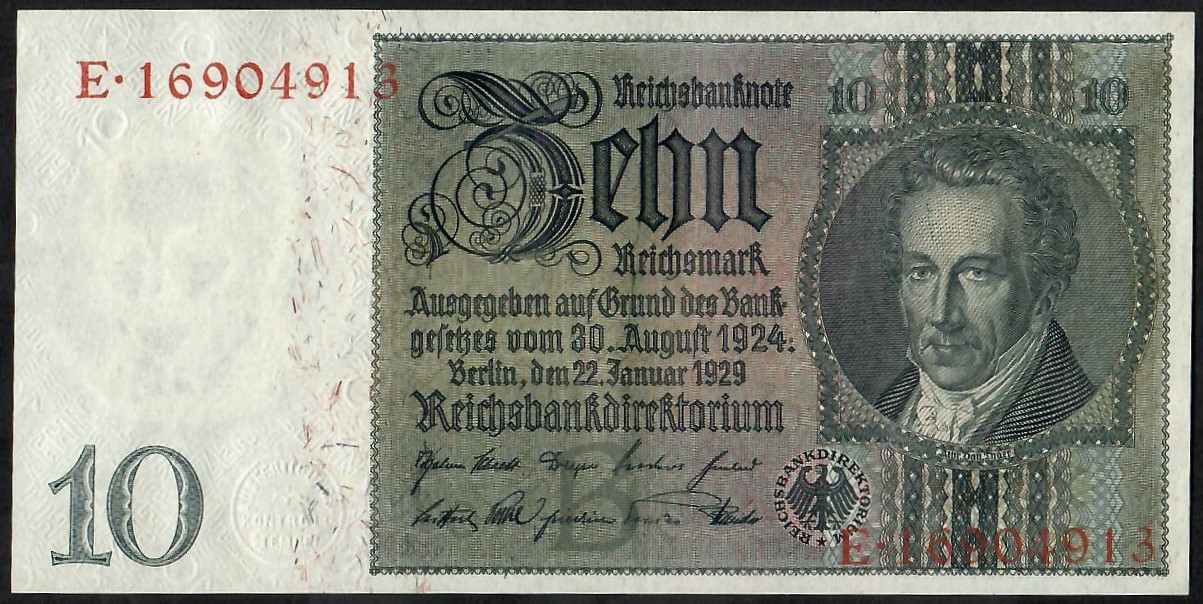 Reichsbanknote 10 Reichsmark... w Muzeum marecki11 w MyViMu.com